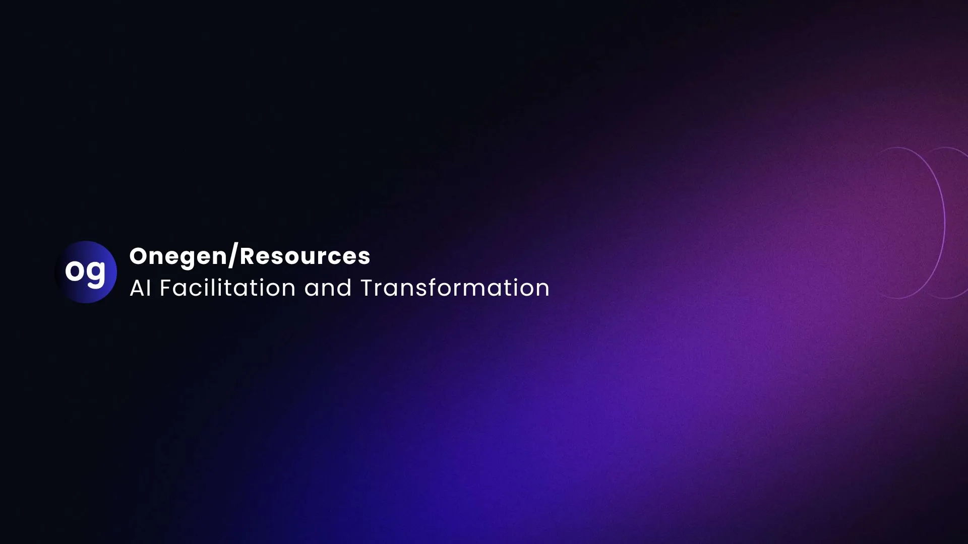 Resources - Onegen